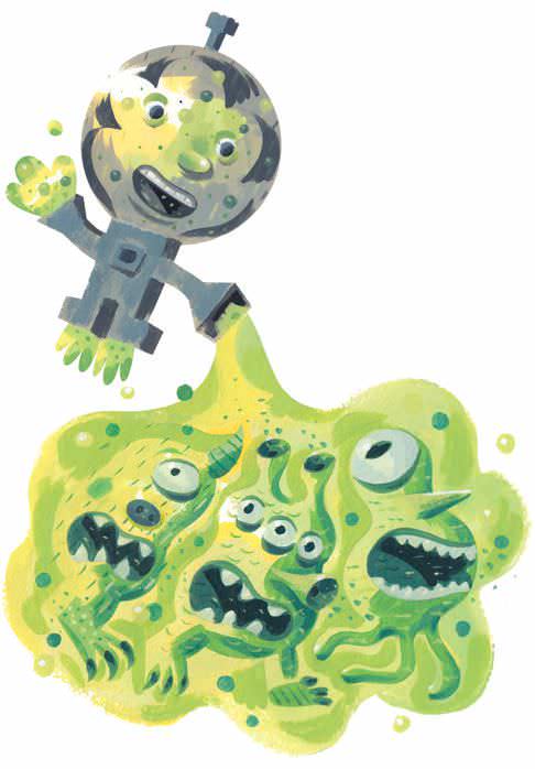 Boogers At Work | Spider Magazine for Kids - Children - Read this story ...