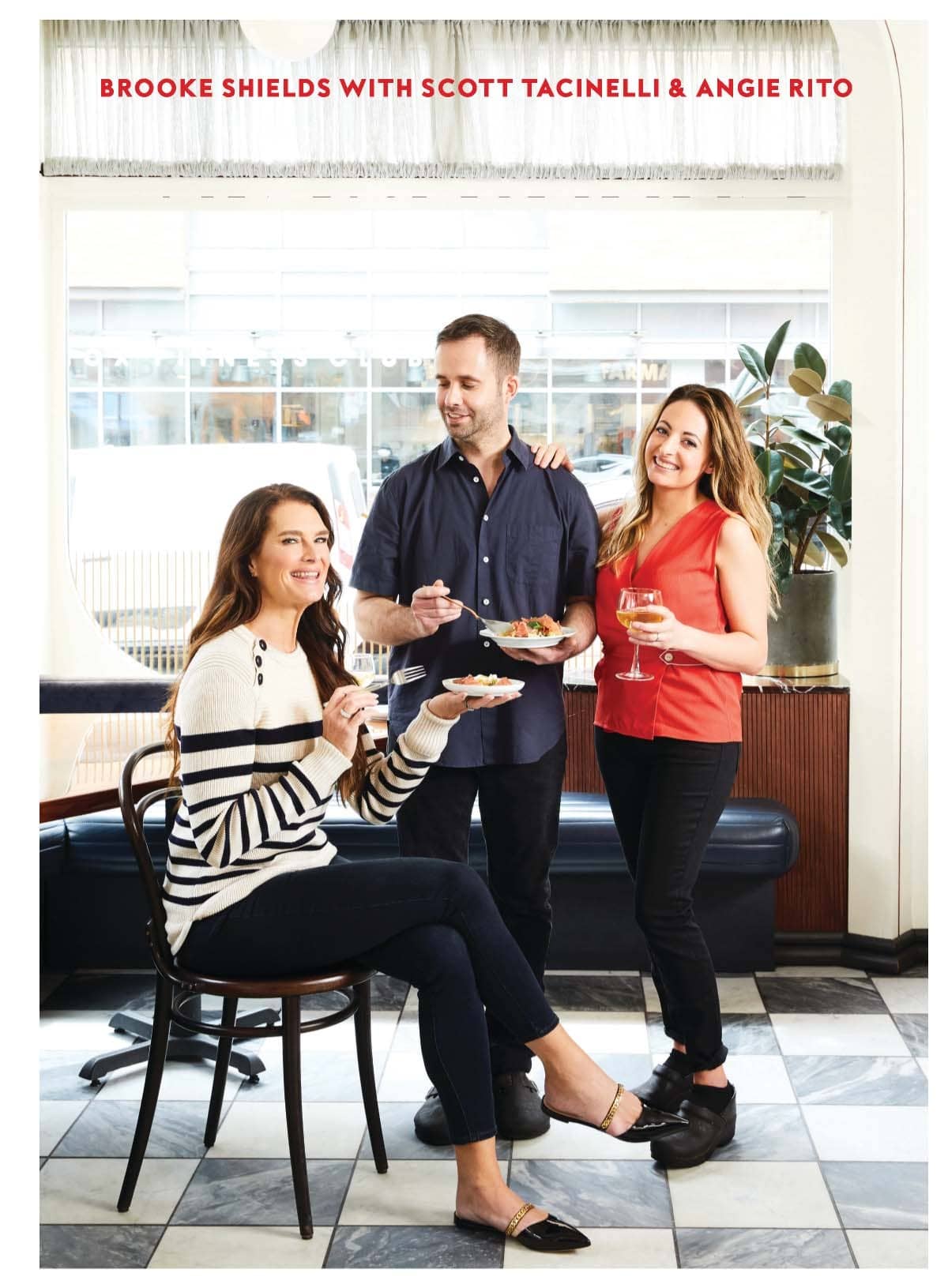 Brooke Shields With Scott Tacinelli & Angie Rito: Ciao, Bella | InStyle ...