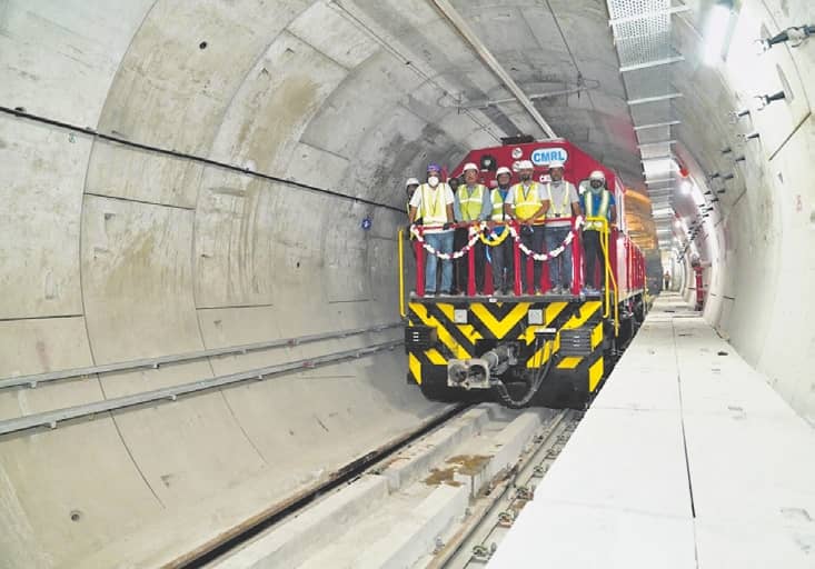 CMRL holds trial run on Phase-1 metro line in North Chennai | The New ...