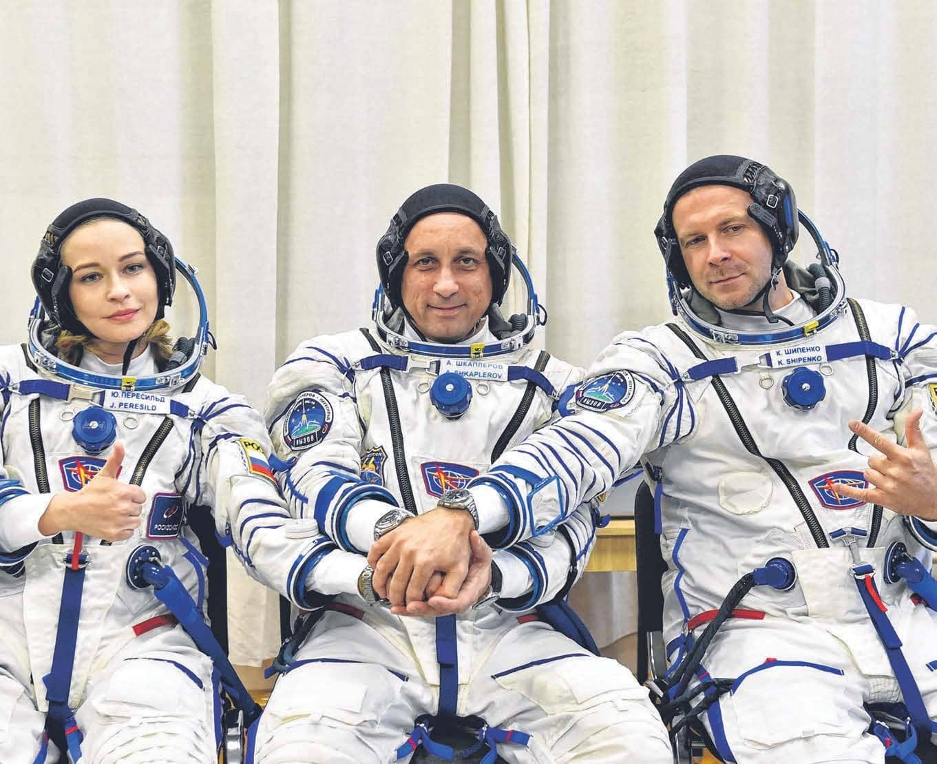 Russian crew back on Earth after filming first movie in space | The ...