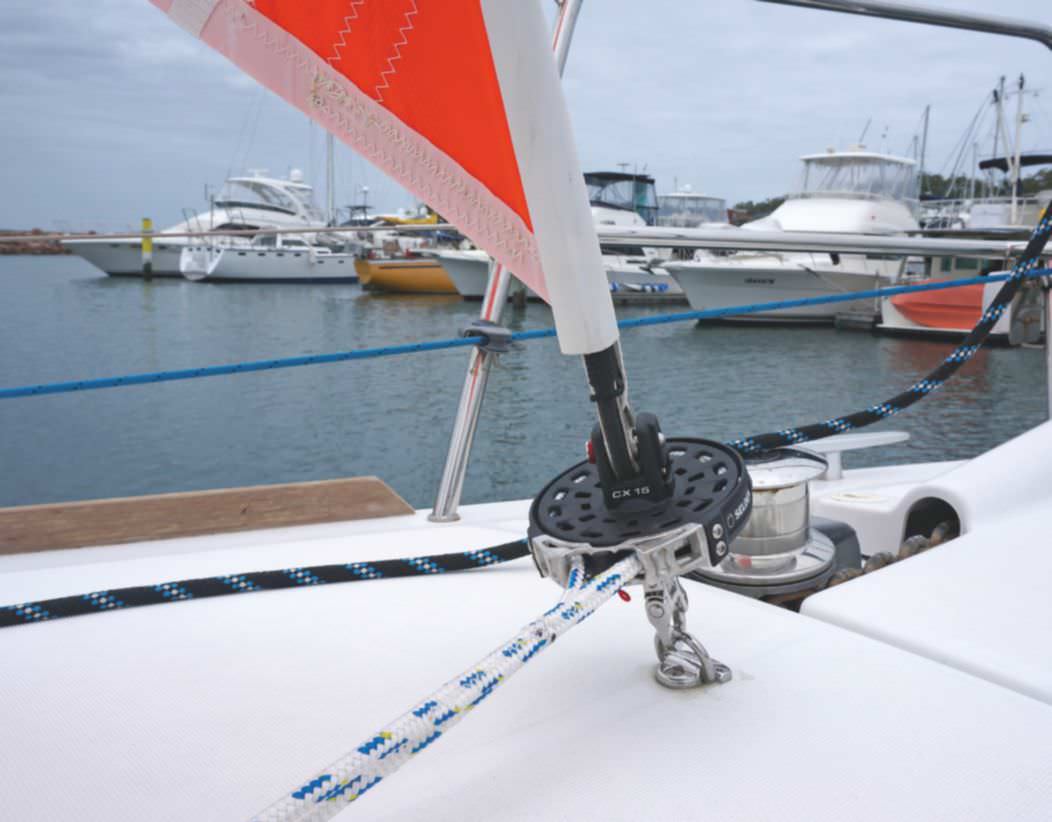 The purpose of storm jib hanks over a headfoil, and the optimum ...